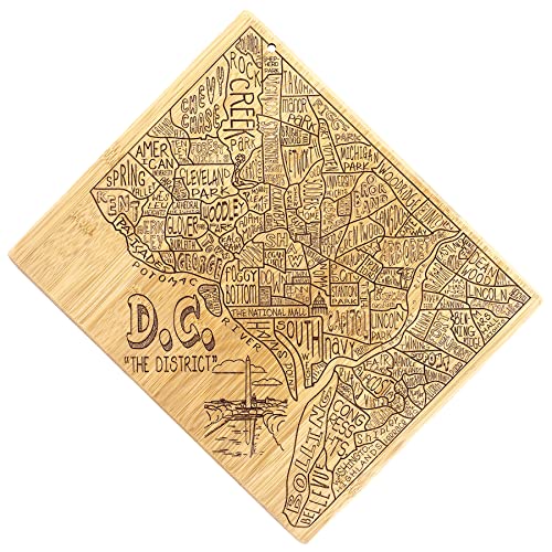 Totally Bamboo Washington DC City Life Bamboo Serving and Cutting Board