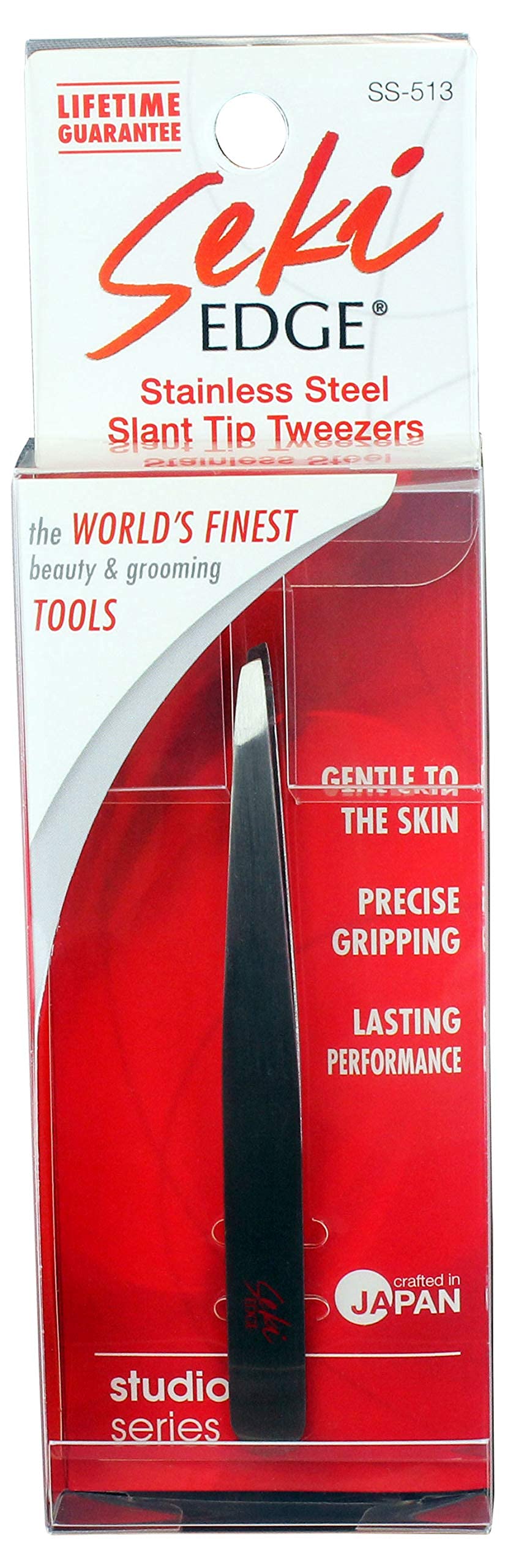 SEKI EDGE SS-513- Stainless Steel Slant Tweezer