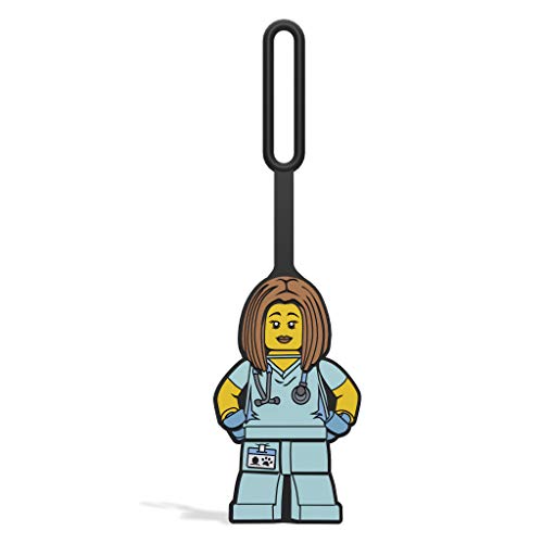 LEGO Nurse Keychain Light and Silicone Bag Tag Bundle
