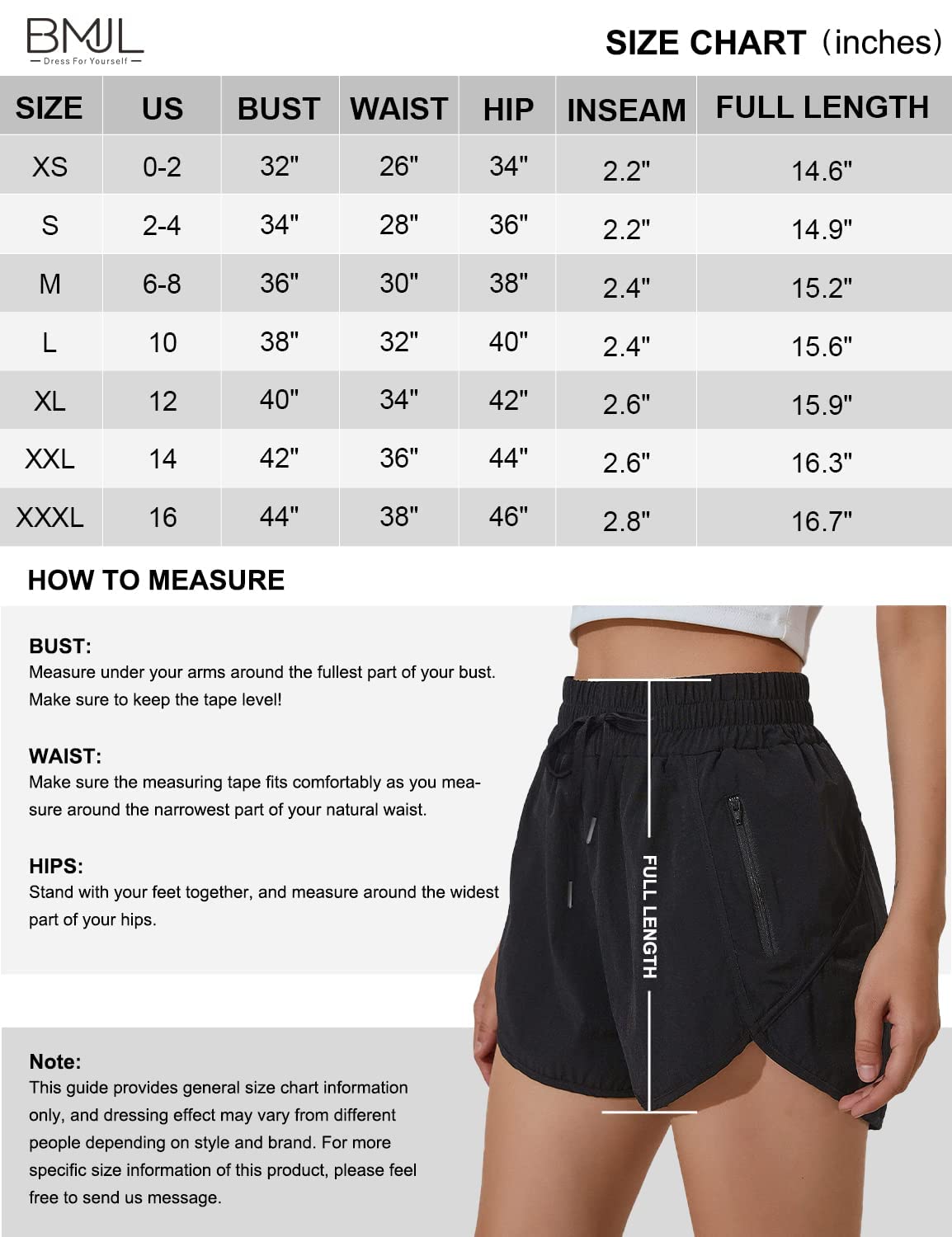 BMJL Womens High Waisted Shorts Running Athletic Shorts Pockets Quick Dry Shorts(S,White)