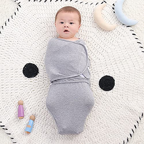 ZIGJOY Swaddle Blanket Cotton Knit Baby Wrap,1.0 Tog Newborn Wearable Swaddle Sleep Sacks,Adjustable 2 Pack Infant Sleep Sack for Baby Boy Girl(0-3Months Baby Green)