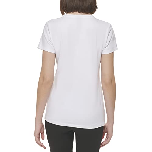 Calvin Klein Performance Women's CKP Pride Logo Short Sleeve T-Shirt, White, Medium