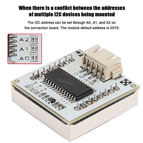 DAUERHAFT 8x8 Dot Matrix Module, LED Dot Matrix Module Anti Aging Avoid Wear Use Precise Cuts Interfaces for Computer Accessories