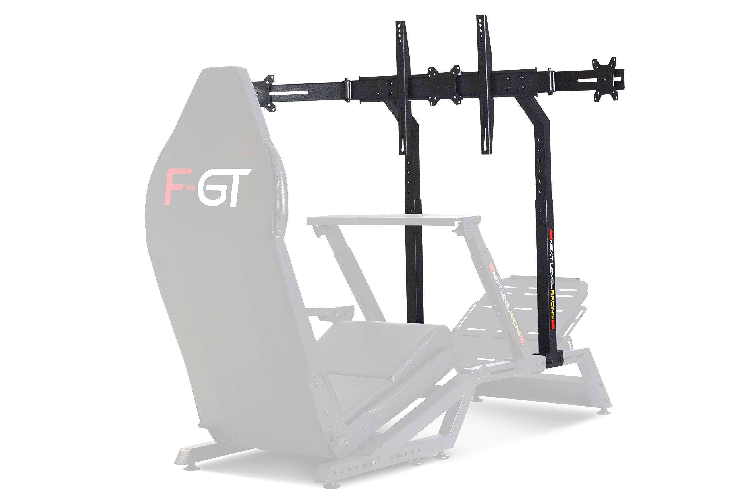 Next Level Racing F-GT Racing Simulator Cockpit and Monitor Stand Bundle
