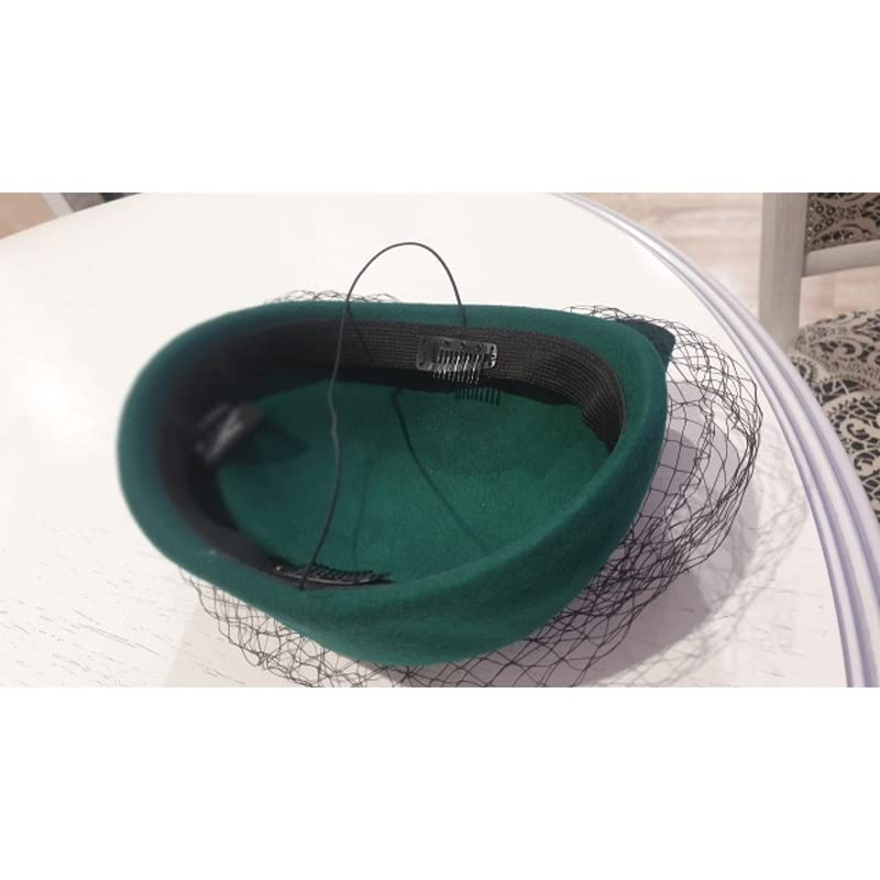 Bowknot Veil Fascinator Hat Cocktail Beret Cap Lady Wedding Party Church Hair Accessories