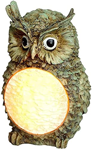 ZYPNB Solar Garden Light Owl Lawn Lamp Waterproof Solar Lights, Outdoor Lighting Night Light Decorative Home Garden, LED Solar Garden Light