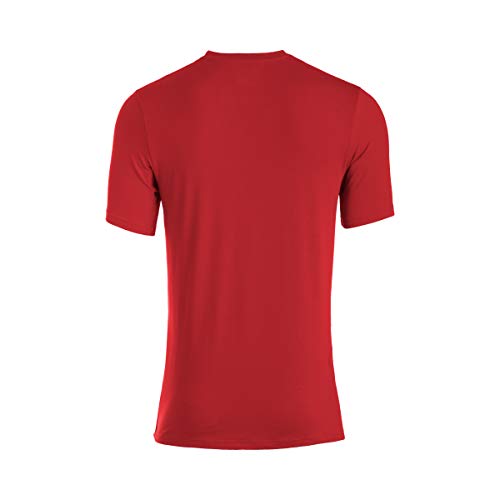 Mizuno Comp Diamond Short sleeve Crew, Red, Small