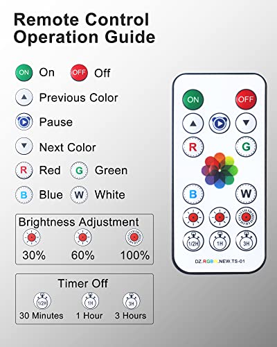 GANA Puck Lights with Remote, Wireless RGBW LED Under Cabinet Lights, 700mAh USB-C Rechargeable Battery Operated Tap Lights, Timed Off, 7 Colors & 3 Modes Dimmable for Closet Bedroom Stairs (1Pack)