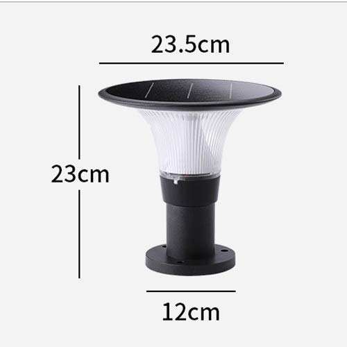 ZZYJYALG Solar Column Headlights Outdoor Super Bright Gate Pillar Lights Villa Garden Lawn Lights Home Waterproof Wall Lights, Outdoor Post Lights Dusk to Dawn Landscape Lighting