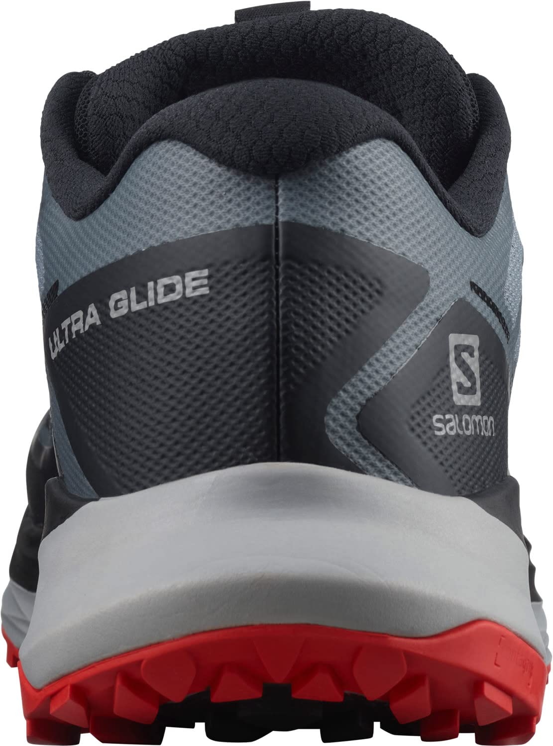 Salomon Men's Ultra Glide Hiking Shoe, Black/Alloy/Goji Berry, 10