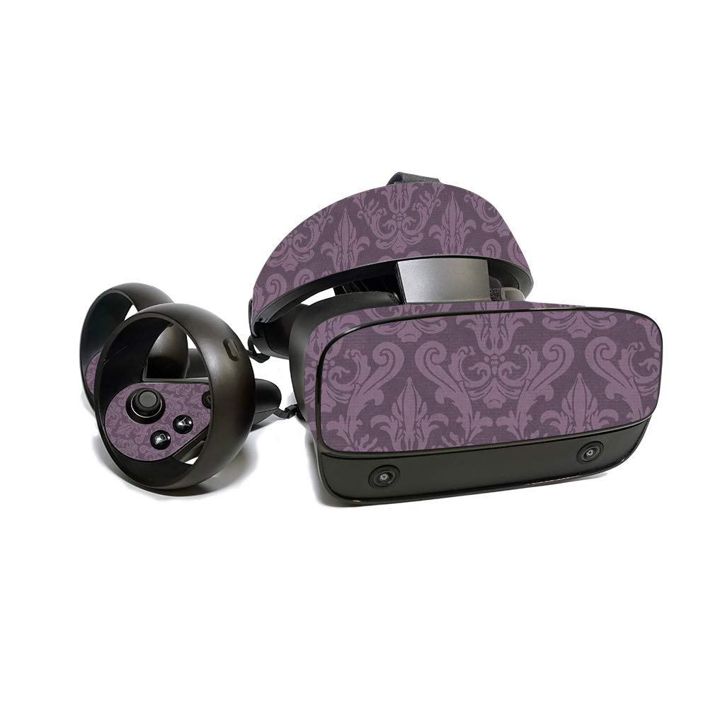 MightySkins Skin for Oculus Rift S - Plum Damask | Protective, Durable, and Unique Vinyl Decal wrap Cover | Easy to Apply, Remove, and Change Styles | Made in The USA