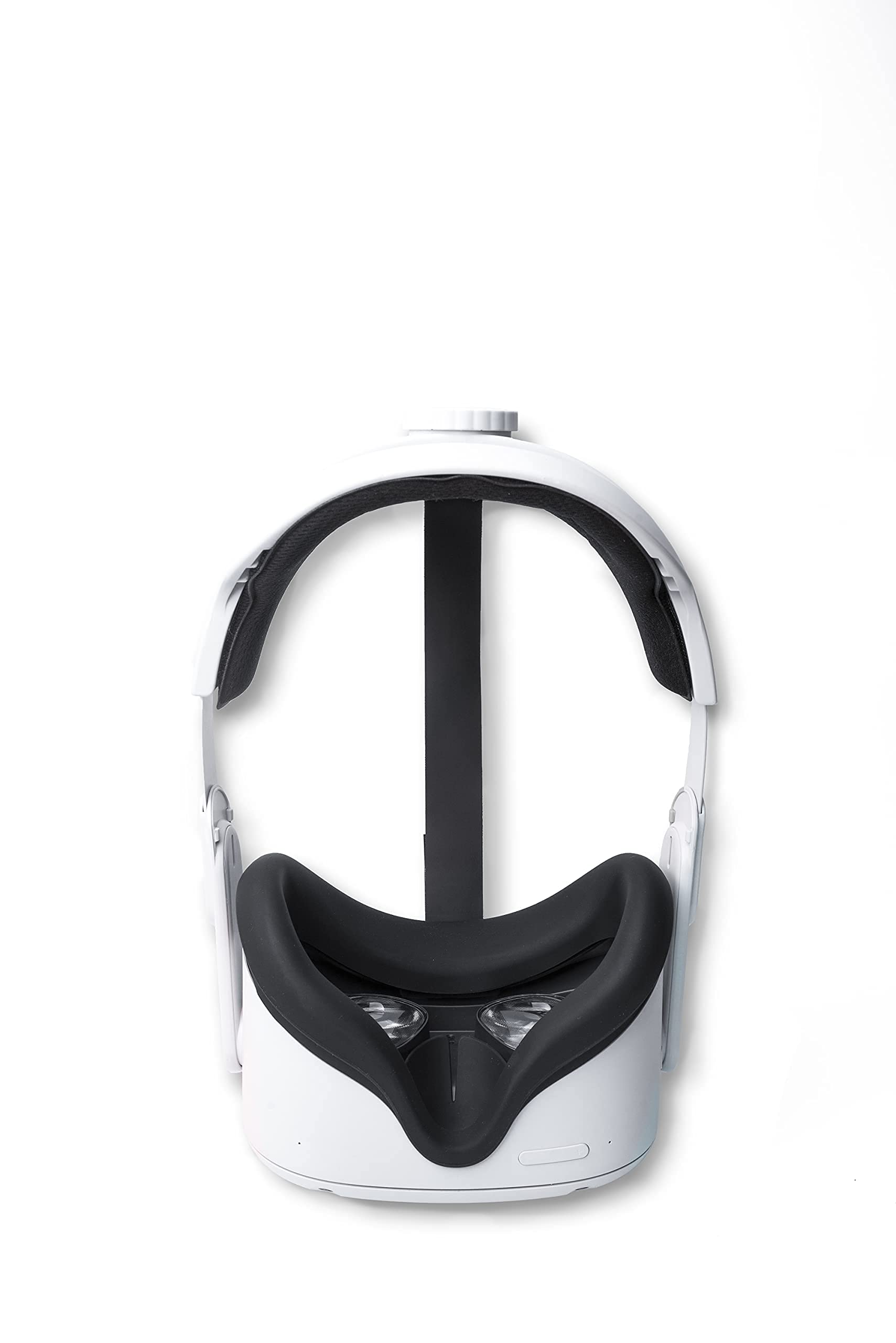 NIUVR Face Cover Silicone Mask Compatible with Oculus Quest 2 VR, Sealing Light Leakage Facial Pad Compatible with Meta Headset Accessories, Sweatproof Washable Anti-Leakage Face Cushion