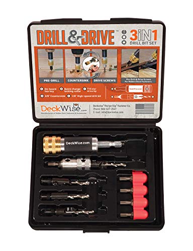 DeckWise Drill & Drive Tool for Pre-Drilling, Countersinking & Driving Decking (Hardwood, Composite, PVC, Pressure Treated)