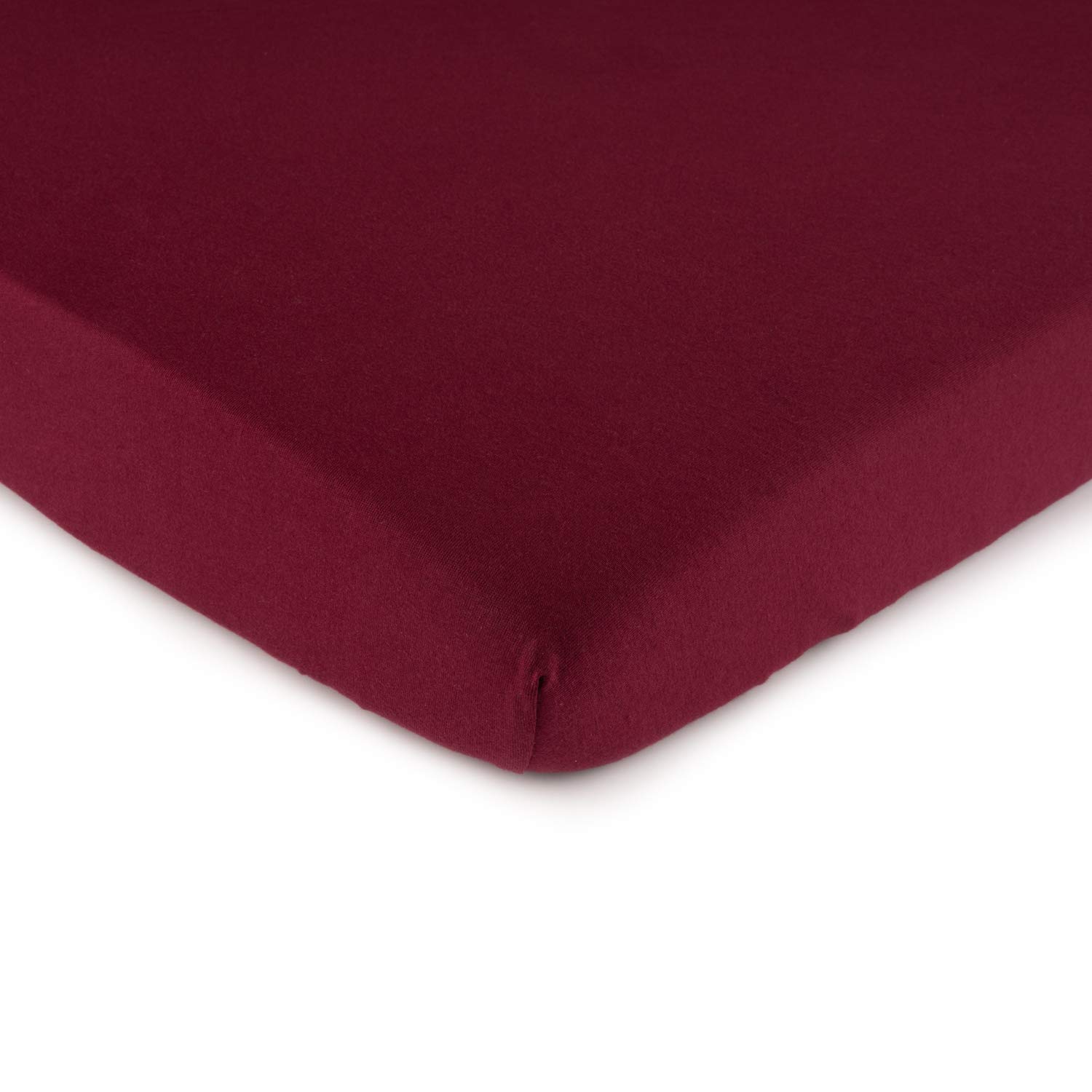 SheetWorld Fitted 100% Cotton Jersey Play Yard Sheet Fits BabyBjorn Travel Crib Light 24 x 42, Burgundy, Made in USA