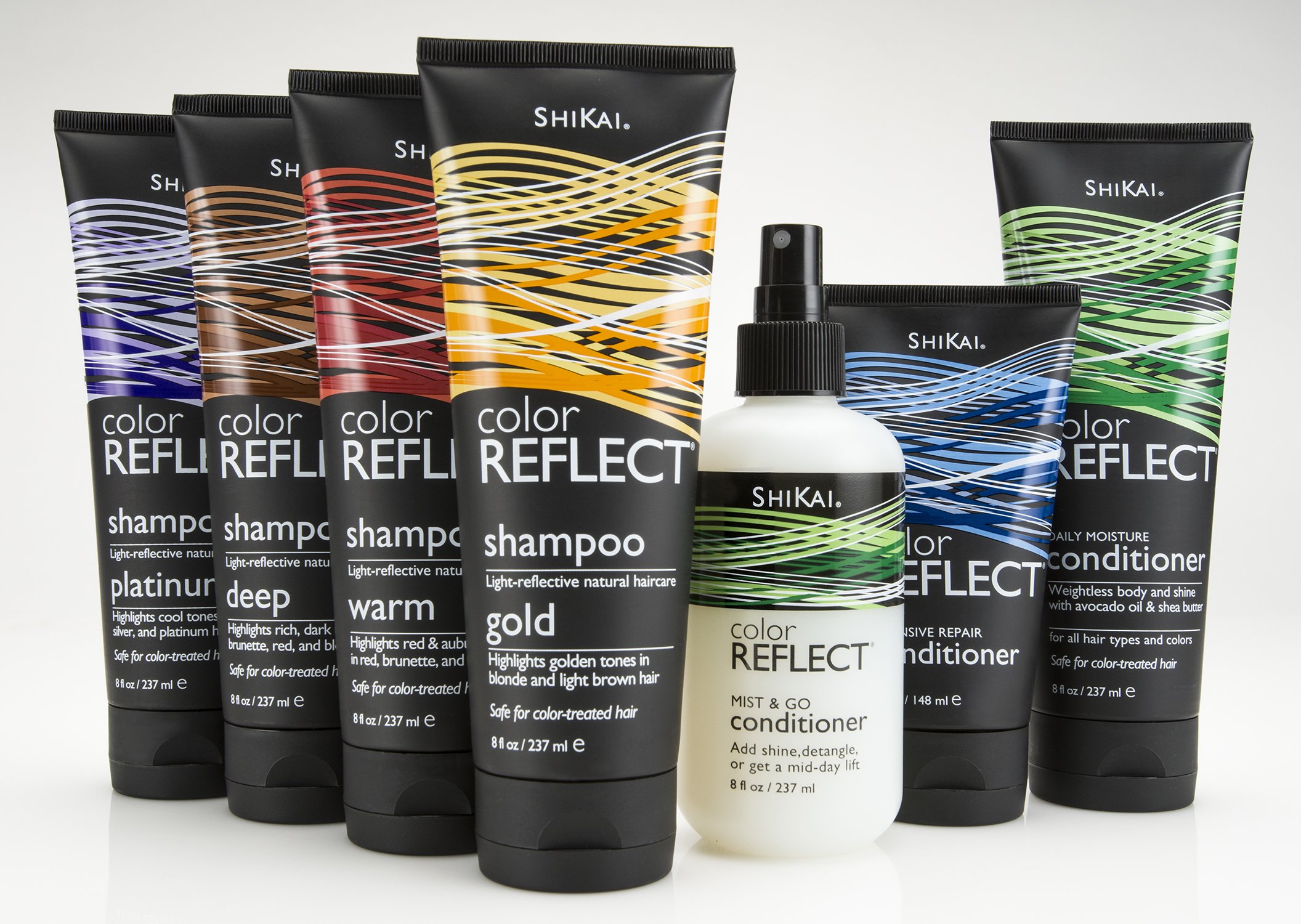 Shikai Color Reflect Deep Shampoo, 8-Ounce Tubes (Pack of 3)