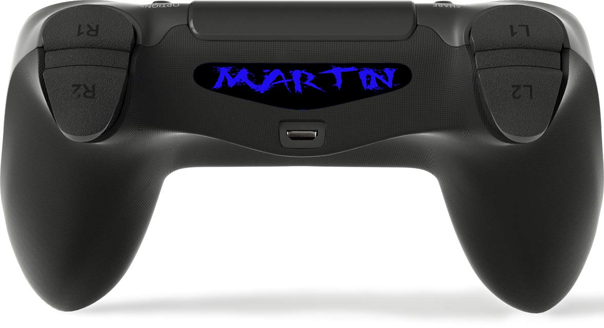 Printed 2X LED Personalised Custom Light Bar Decal Sticker Compatible with Sony Playstation 4 PS4 Controller DualShock 4