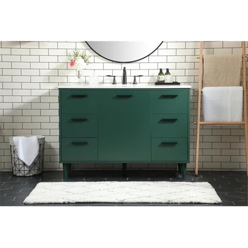 Elegant Kitchen and Bath 48 inch Bathroom Vanity Cabinet - Green