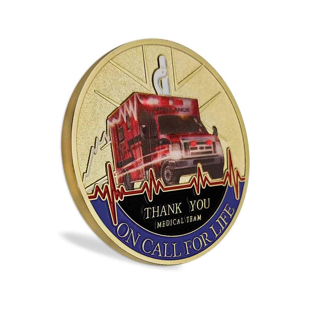 EMT EMS Paramedic's Prayer Coin Emergency Medical Services Medic Challenge Coin