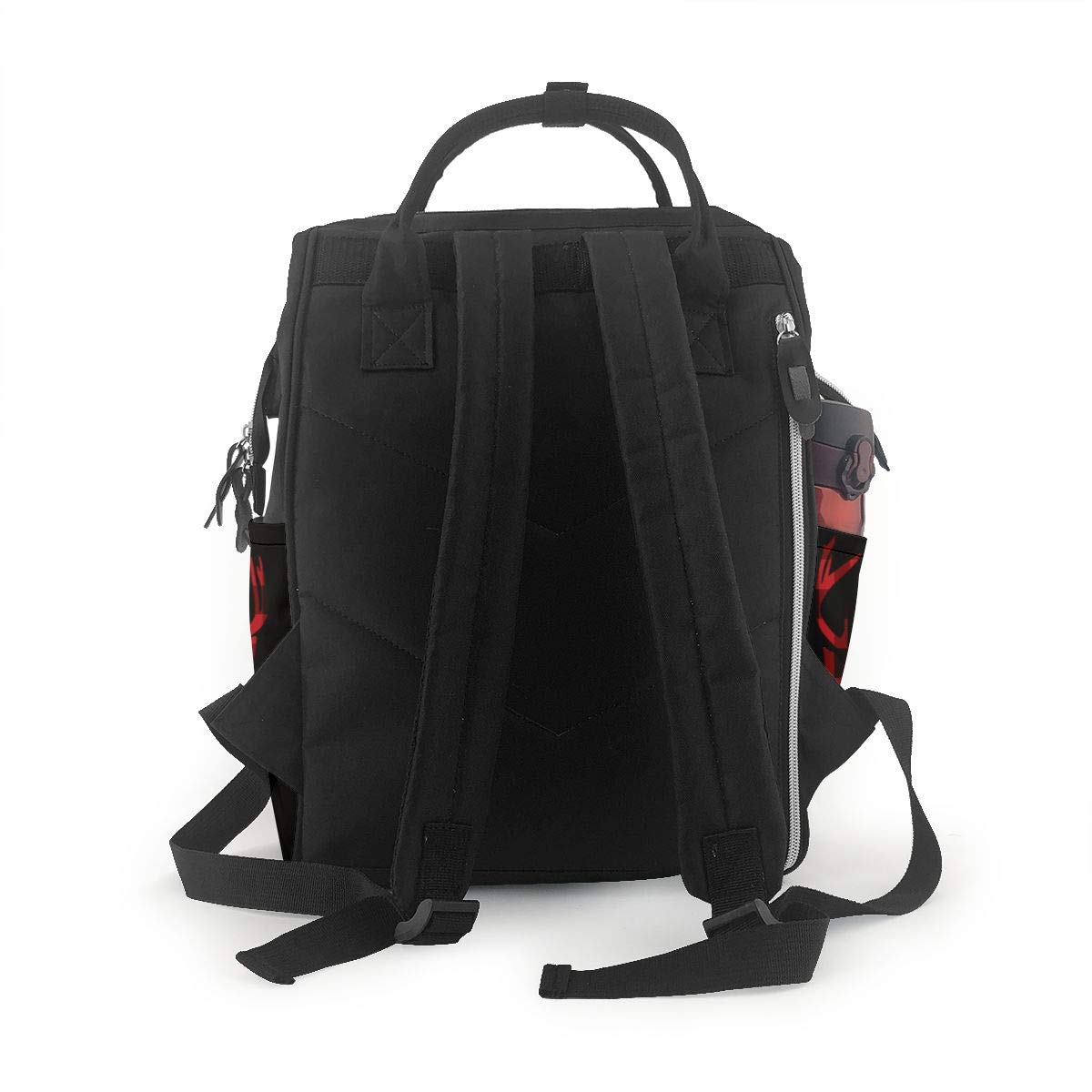 Buffalo Plaid Deer Diaper Backpack Travel Baby Nappy Bag Multi-Function Diaper Bag