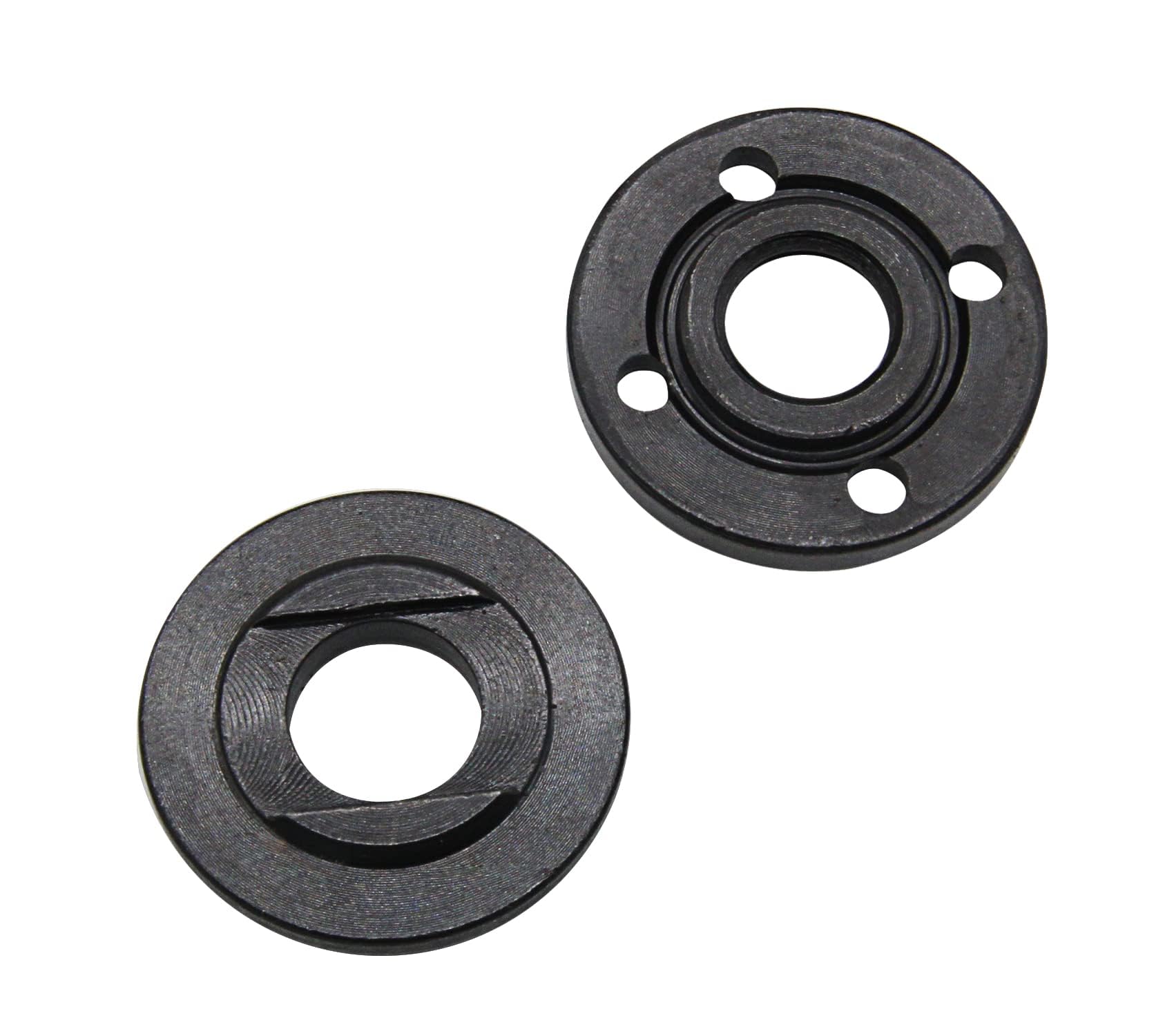 Pro-Parts 5/8"-11 Grinder Backing Flange and Lock Nut Set Angle Wrench Spanner Metal for Bosch Dewalt Black replaces 224399-1 193465-4 224568-4