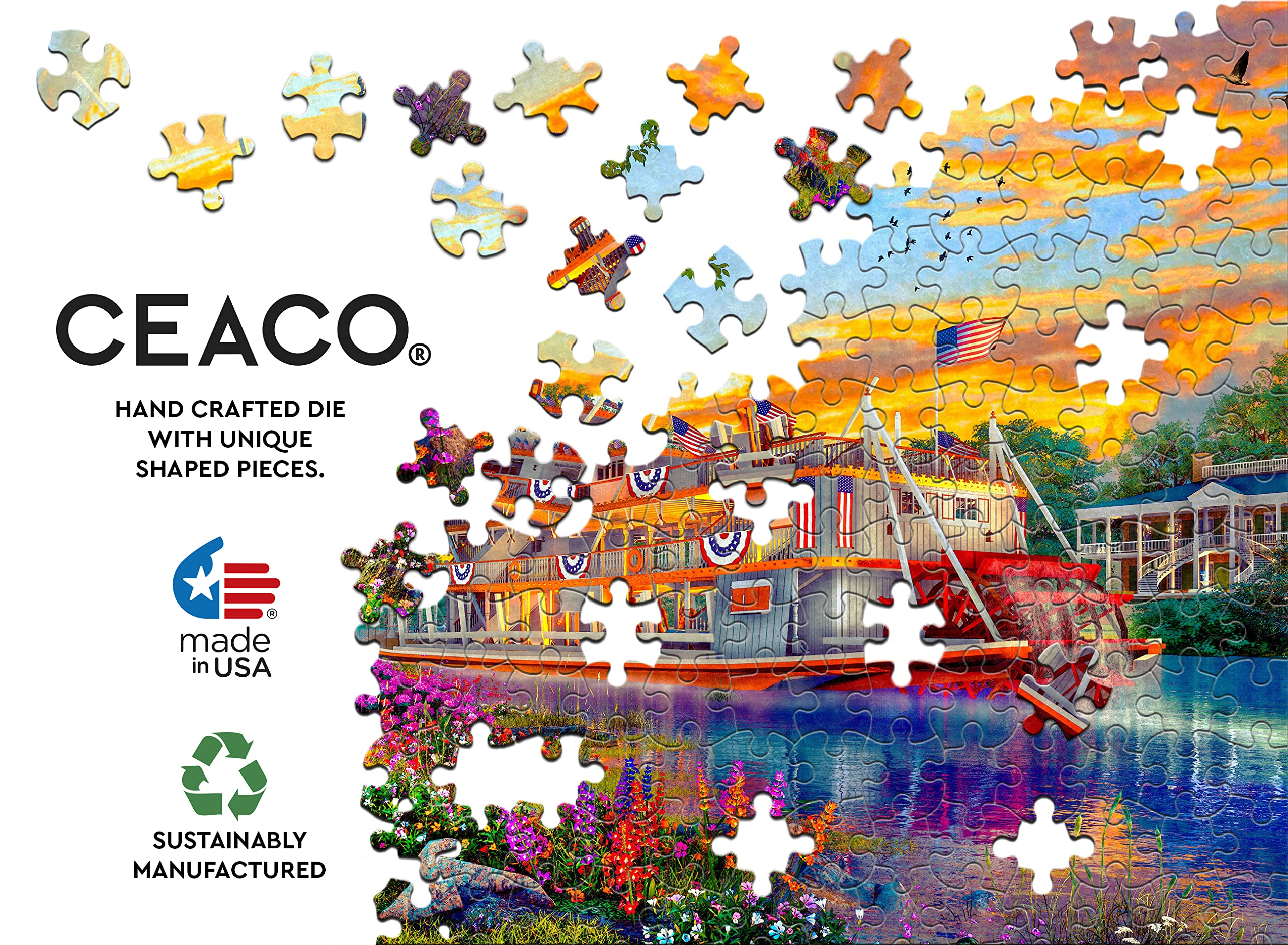 Ceaco - Dominic Davison - Mississippi Cruise - 750 Piece Jigsaw Puzzle