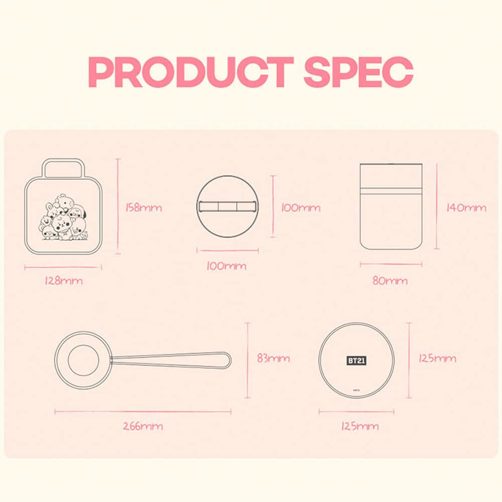 BT21 Squid Biscuits Sugar Pie Game Korean Sugar Candy Making Tools Set DALGONA Kit (7pcs in 1set), Ladle, Shape frame, Press Stainless Steel, bottom plate, Circle case