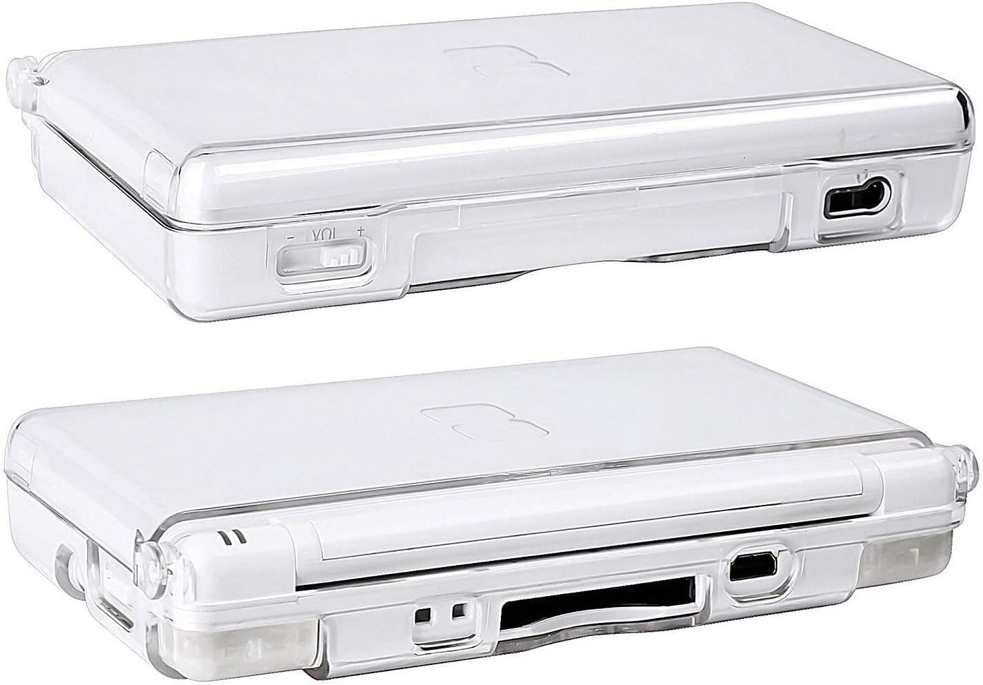 KlsyChry Transparent Hard Shell Case Cover Compatible with Nintendo DS Lite NDSL, Replacement Protective NDS Lite Crystal Clear Housing Case(Not for Nintendo DS or Dsi)