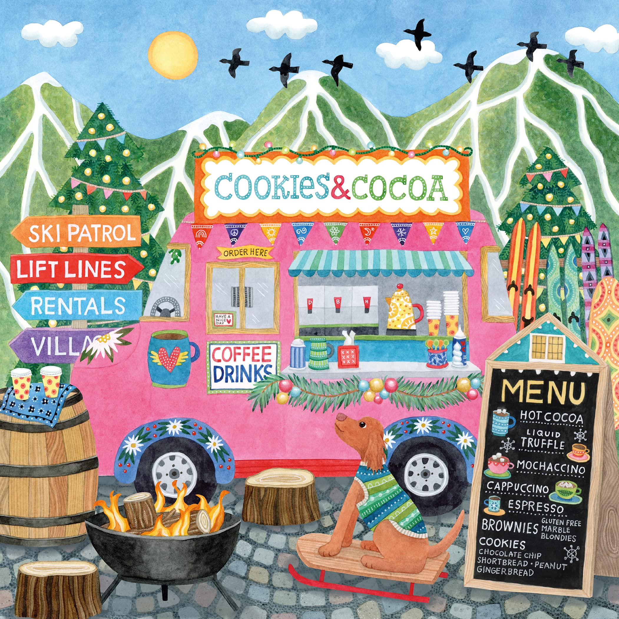 Ceaco - Food Trucks - Festive Food Truck - 550 Piece Jigsaw Puzzle