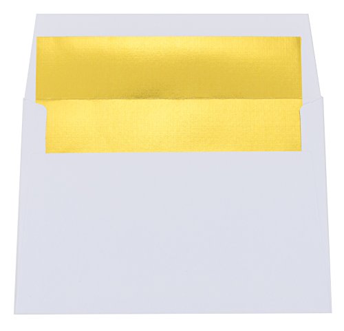 Premium Christmas Cards - 20 Pack - Traditional Christmas Tree with Gold Embossed Foil and Linen Texture - 20 Heavyweight Holiday Cards and Gold Foil Lined Envelopes
