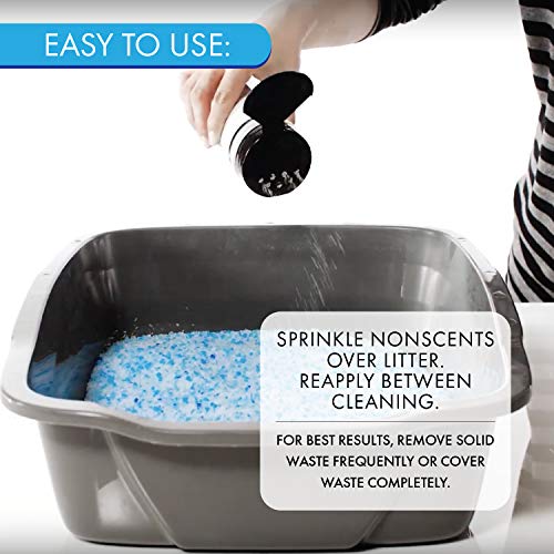 NonScents Cat Litter Deodorizer β Litter Box Odor Eliminator β Fragrance Free β Longer Kitty Litter Life