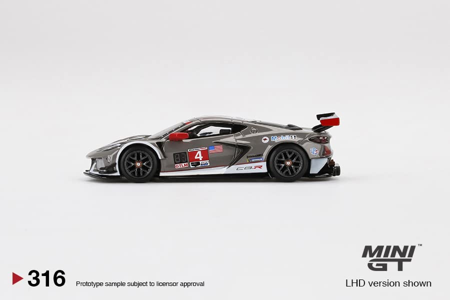 Mini GT Chevy Corvette C8.R 4 IMSA Sebring 12Hrs (2021) Limited Edition to 3600 Pieces Worldwide 1/64 Diecast Model Car by True Scale Miniatures MGT00316