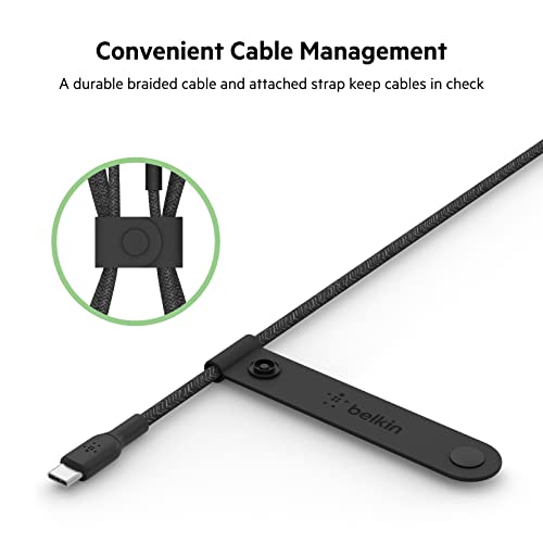 Belkin MagSafe Wireless Charger Pad - iPhone for 14, 13, 12 USB C with 6.6β Cable & integrated Stand White Wall Not Included