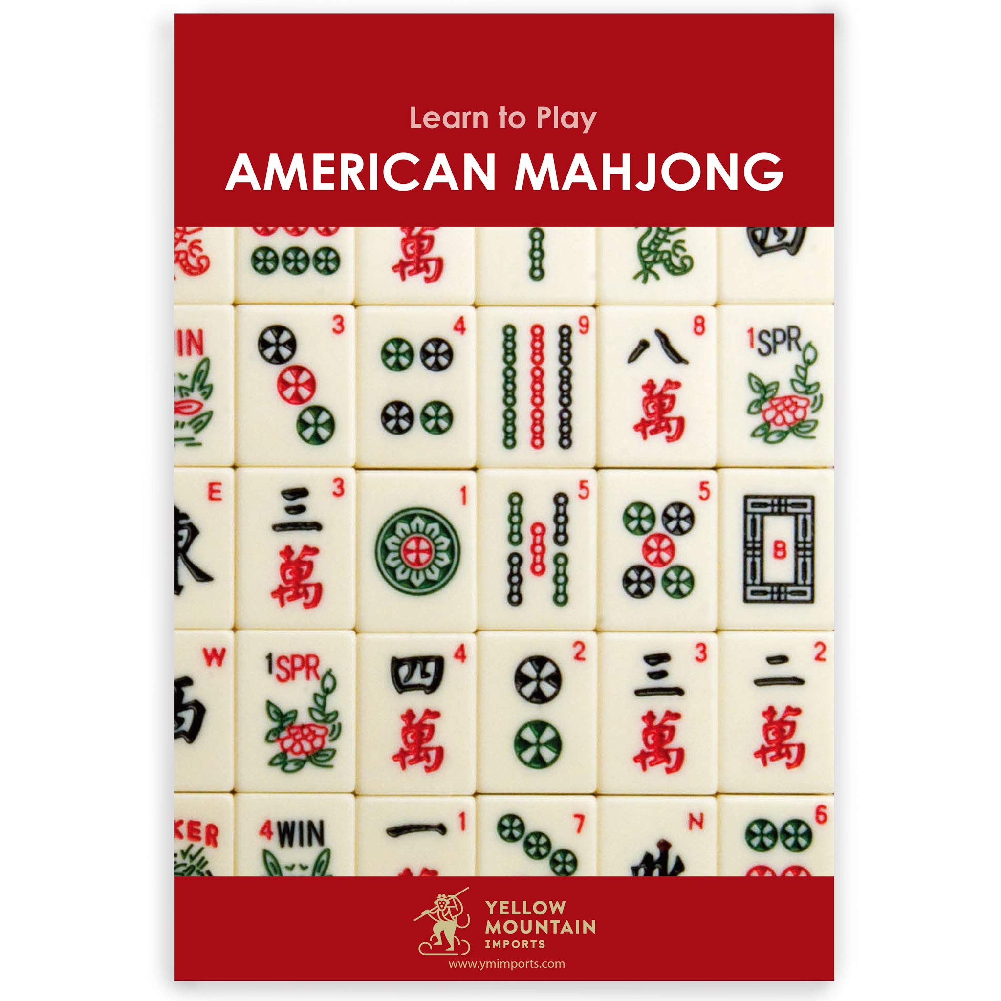 Yellow Mountain Imports American Mahjong Game Set, Santorini with Blue Soft Case - All-in-One Racks with Pushers, Wright Patterson Scoring Coins, Dice, & Wind Indicator