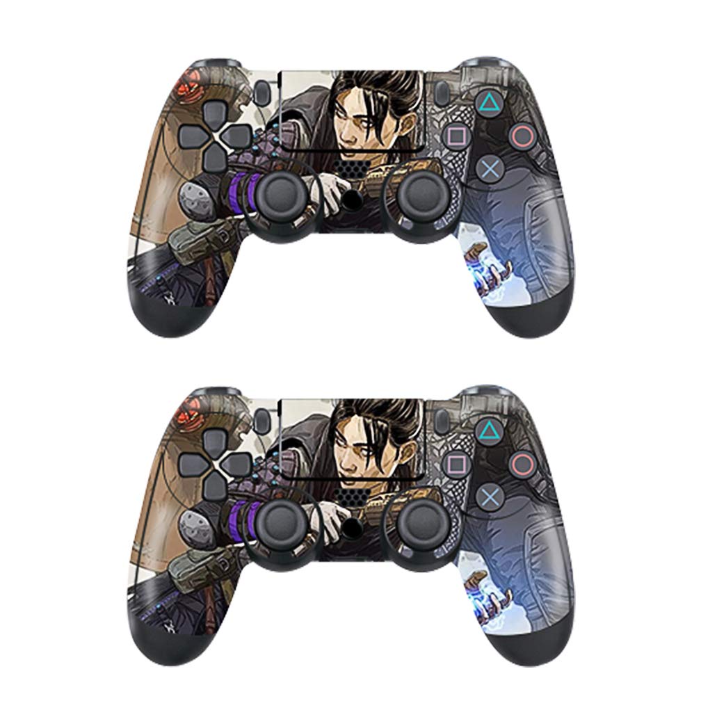 PS4 Pro Skins - Decals for PS4 Controller Playstation 4 Pro - Stickers Cover for PS4 Pro Controller Sony Playstation Four Pro Accessories with Dualshock 4 Two Controllers Skin - Apex