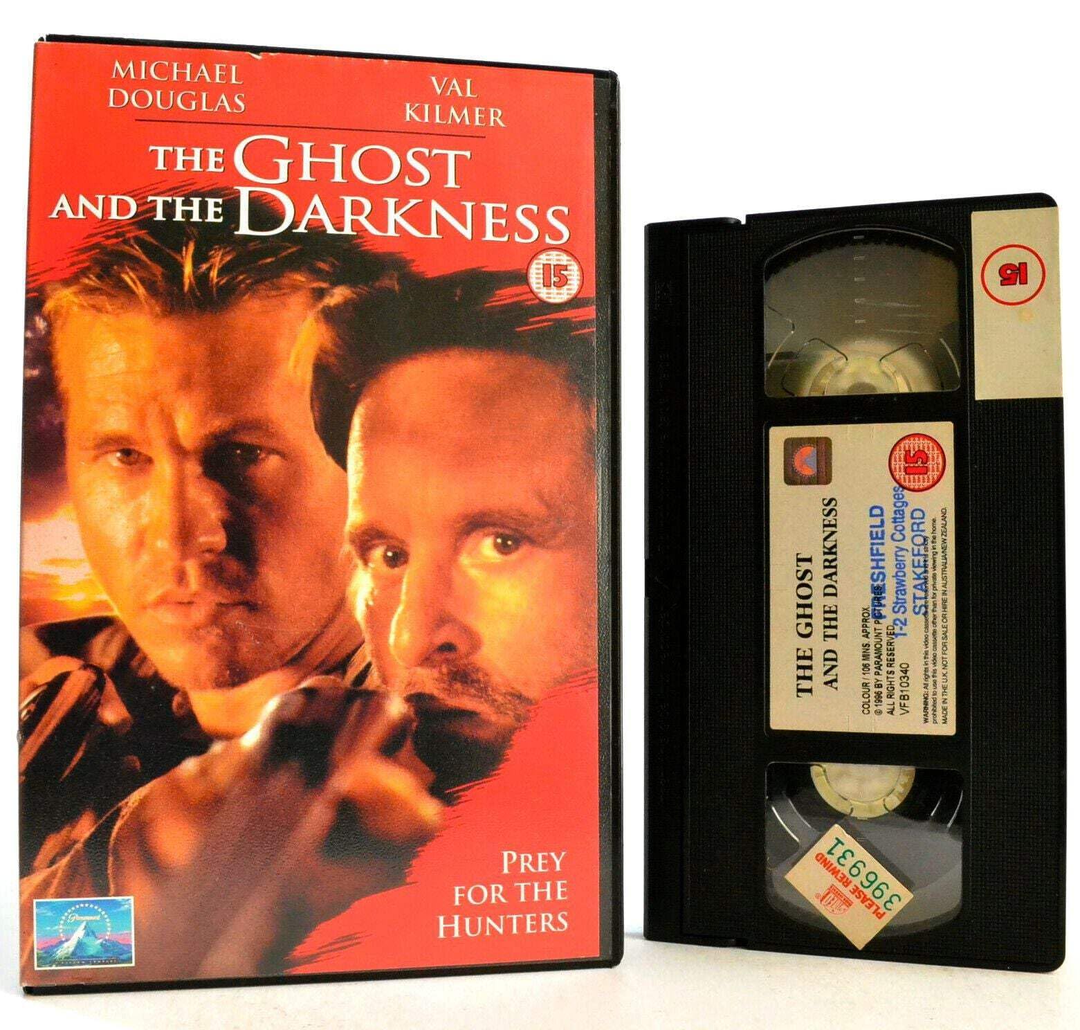 The Ghost And The Darkness: Historical Adventure - Large Box - Ex-Rental - VHS