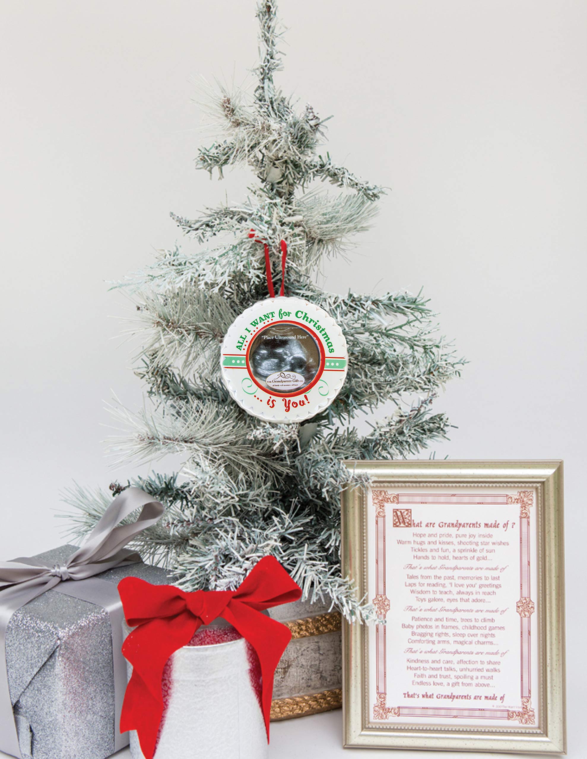 The Grandparent Gift Co. Holiday All I Want for Christmas Ultrasound Ornament