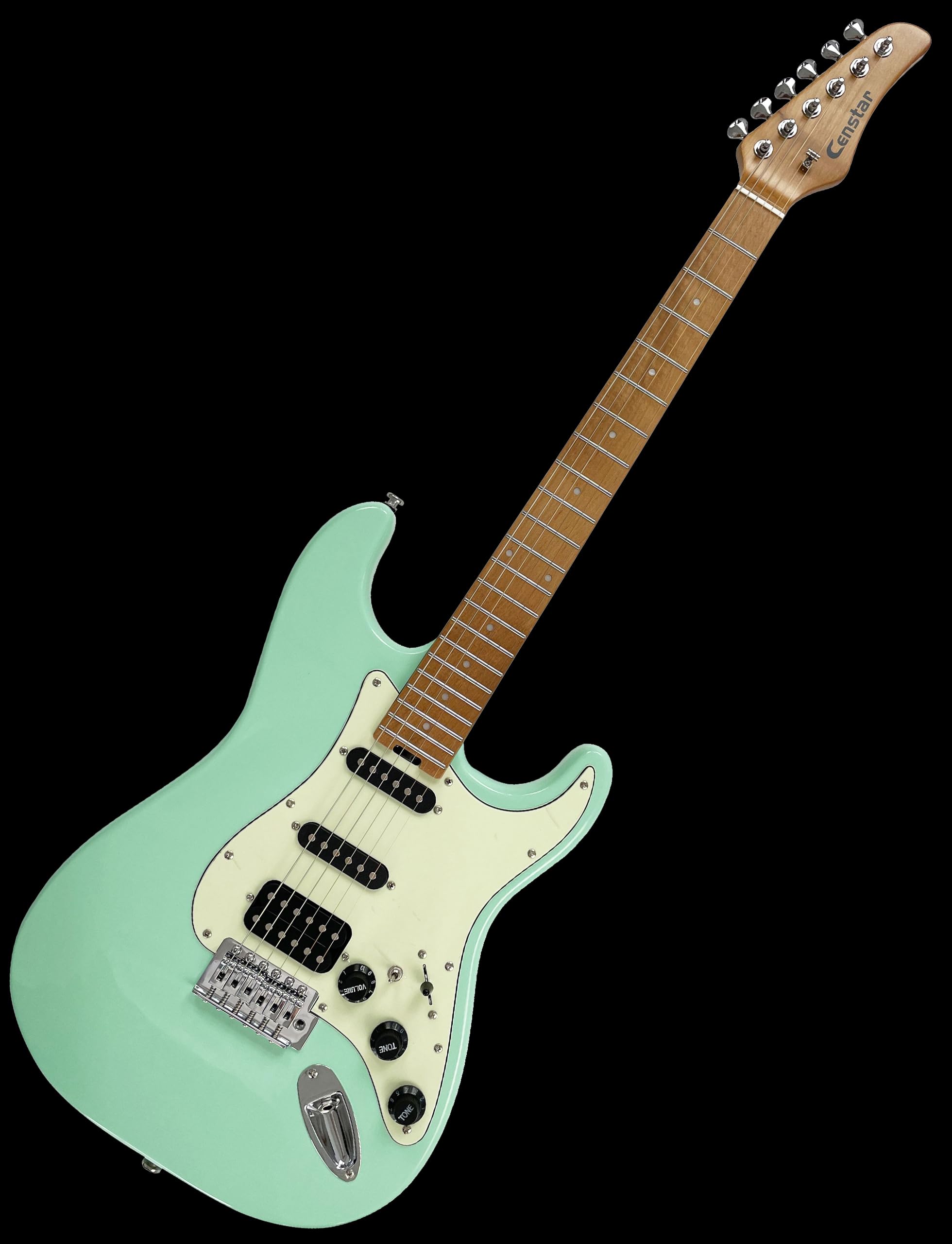 Censtar Electric Guitar,Coil Split Humbucker Pickups 6-string guitarra electrica,Roasted Mahogany Body and Maple Neck,Venus Solid Body Electric Guitars for Adults,for Professional/Full Size