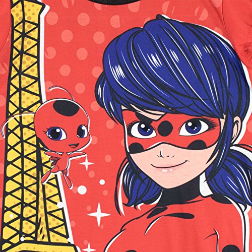 Miraculous Ladybug Girls' Lady Bug Nightdress Size 7 Red