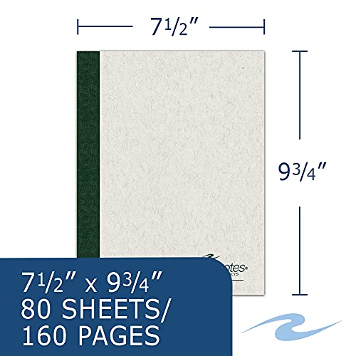 ROARING SPRING Recycled Composition Book, 9 3/4" x 7 1/2" (77270), Gray Kraft, Single Notebook, (ROA77270)