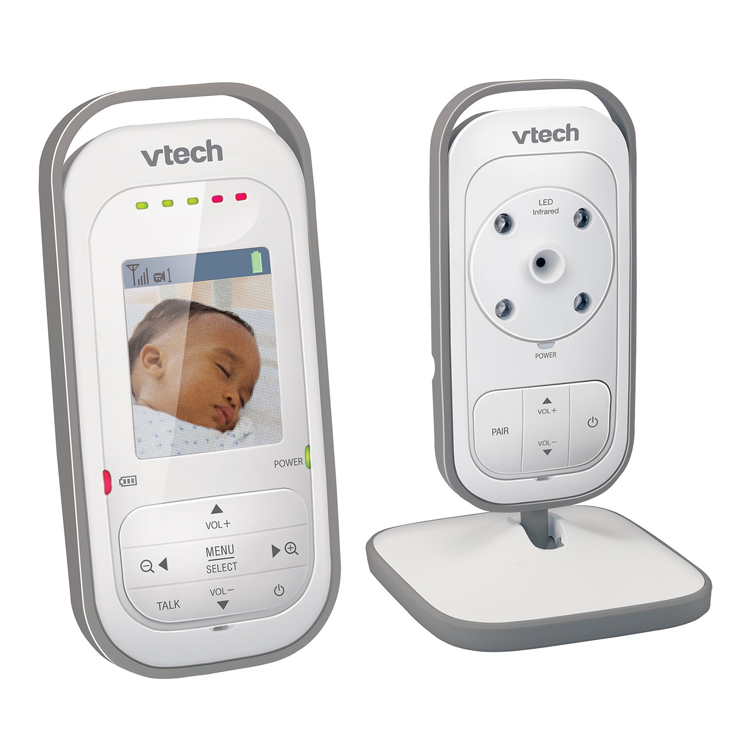 VTech VM511 Blue Video Baby Monitor with Automatic Infared Night Vision, Talk-Back Intercom, Digitized Transmission & 1,000 feet of Range