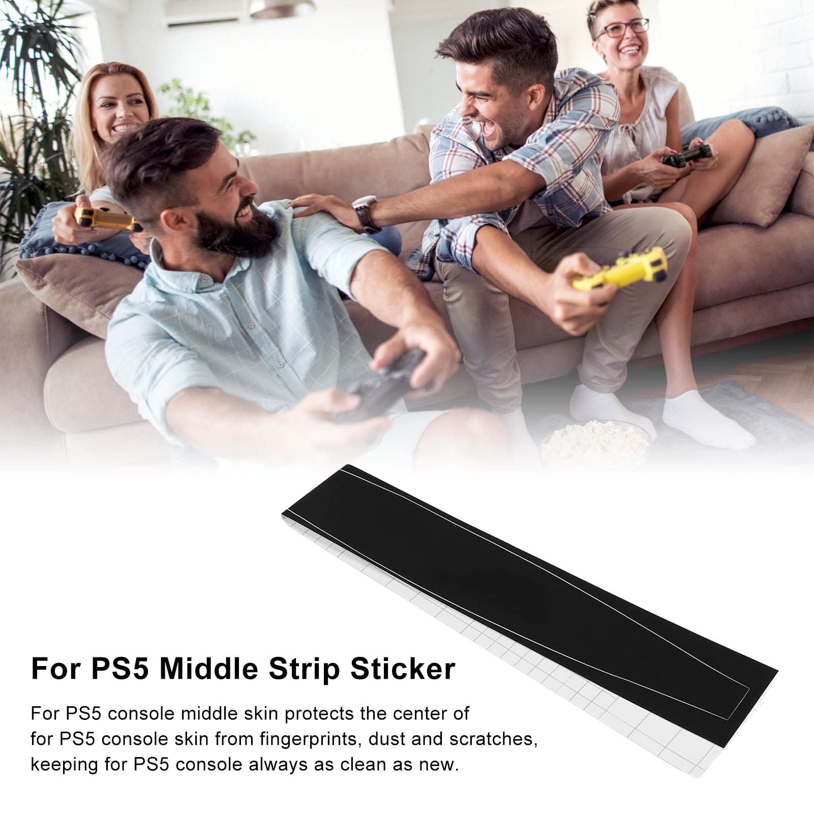 Center Adhesive Tape Keeps The Center Case Clean for Optical Replacement Discs (Brushed Black)