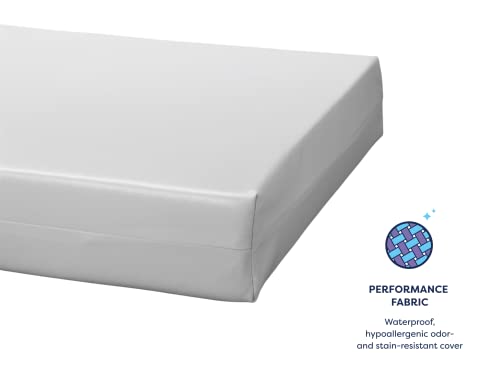 Moonlight Slumber’s Glimmer Dual Sided Full/Double Foam Mattress | Waterproof | Odor & Stain Resistant | Hypoallergenic & Anti-Microbial | Firm Side & Soft Side | Made in USA