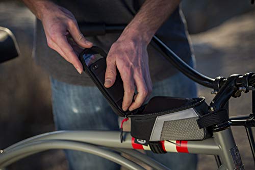 BELL Stowaway 450 Top Tube Frame Bag with Phone Storage - Black/Silver