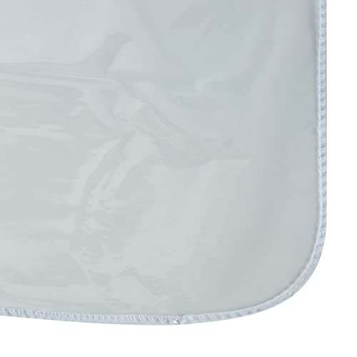 Home Details Oblong Tablecloth Protector | 60β x 120β | Kitchen | Durable Construction | Crystal Clean Vinyl