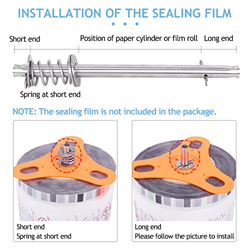 Manual Cup Sealing Machine 300-500 Cups/Hour Electric Cup Sealer for 180mm Tall &95mm Cup 110V US Plug