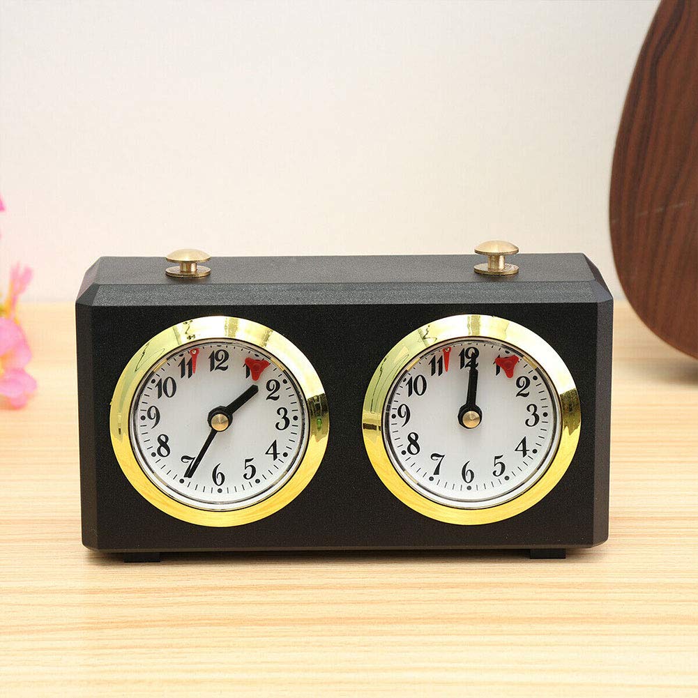 Chess Timer, Professional Chess Clock Game Timer Analogue Clock Chess Timer I-GO Count Up Count Down Timer, International Chess Timer Clock