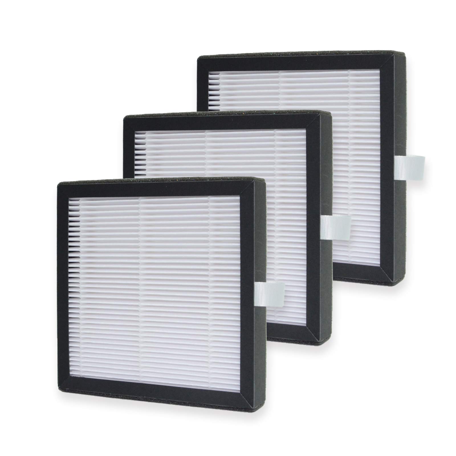 PUREBURG 3-Pack Replacement HEPA Filter Set Compatible with Afloia AQ8 Q8 & Honati Hysure Q7, Tenergy Sorbi 2-in-1 Dehumidifier (1000ML)