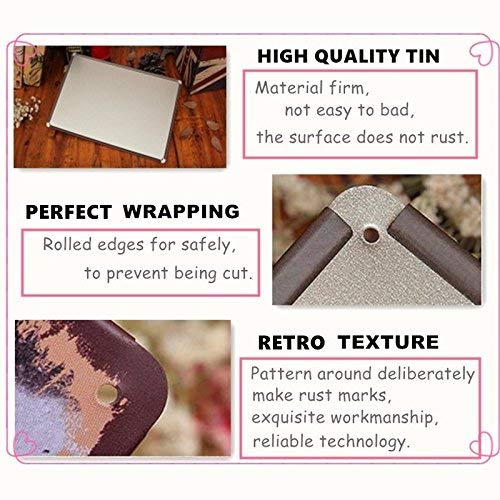 Horseshoe Rules Tin Retro Look 8X12 Inch Decoration Crafts Sign for Home Kitchen Bathroom Farm Garden Funny Wall Decor;