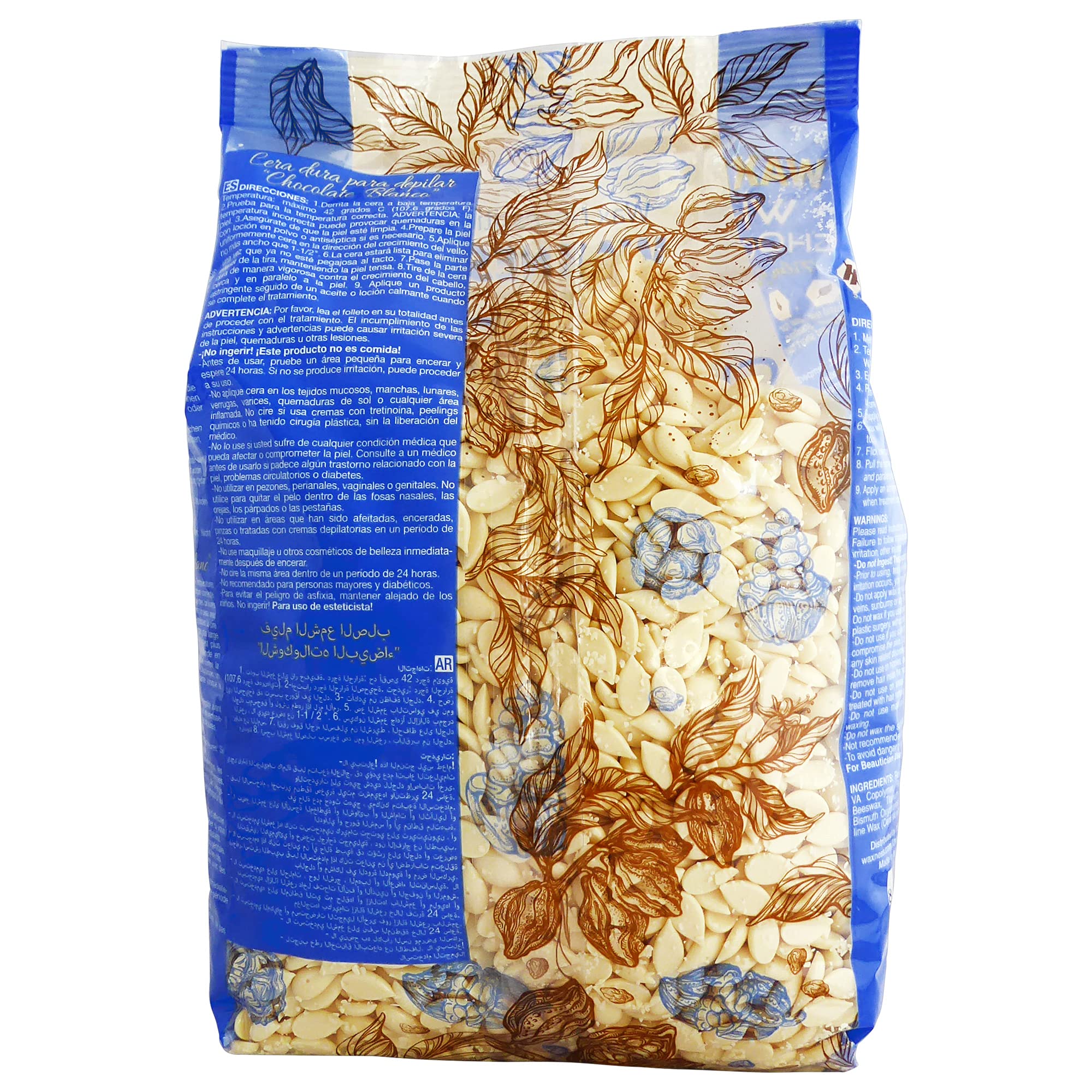 Wax Necessities Waxness Film Hard Wax White Chocolate Scented 2.2 Pounds