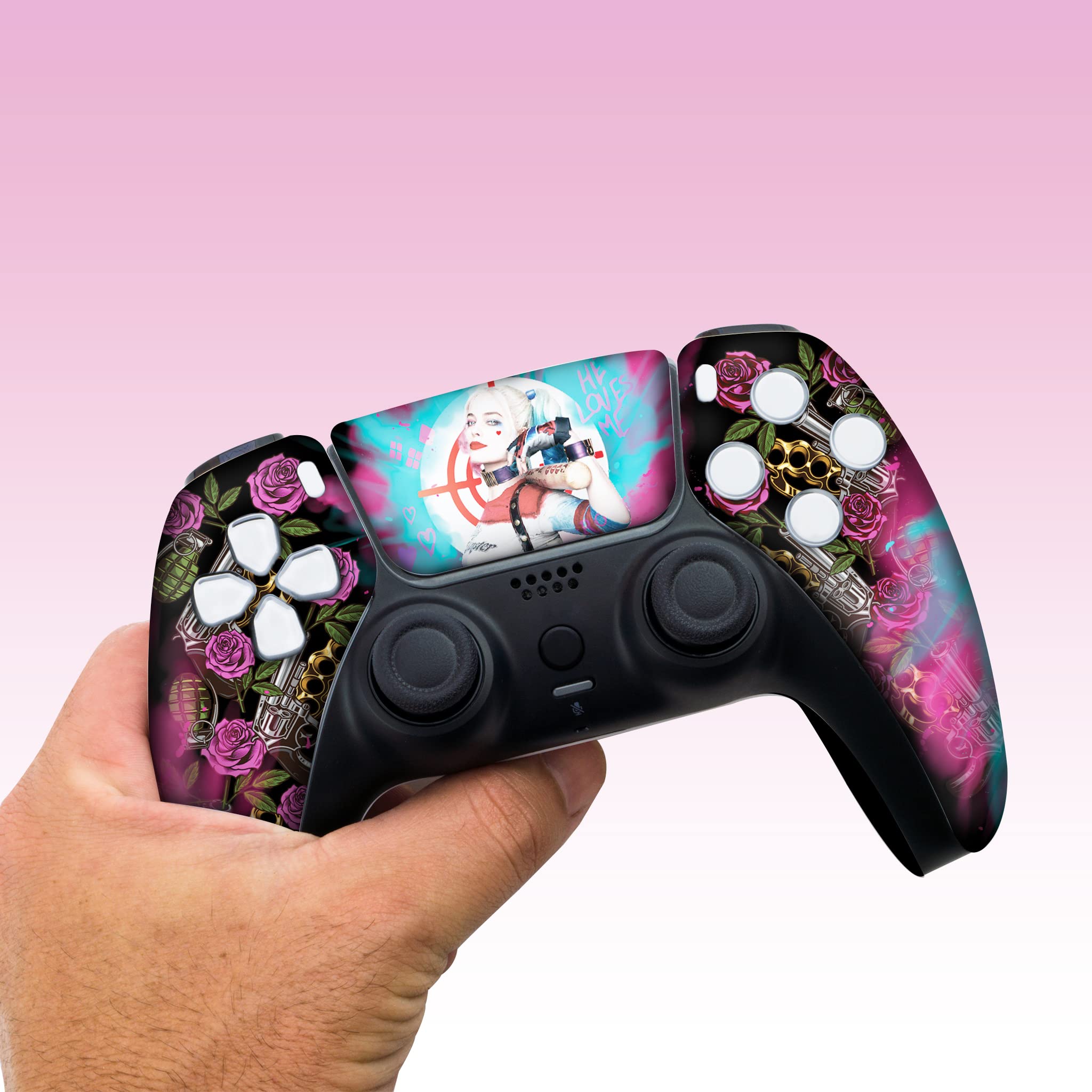 BCB Controllers Custom Wireless Controller compatible with PS-5 Controller | Works with Play-Station 5 Console | Proudly Customized in USA with Permanent HYDRO-DIP Printing (NOT JUST A SKIN)